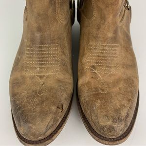 Freebird by Steven | Shoes | Freebird Cali Brown Leather Distressed Oring Heel Strap Studded ...